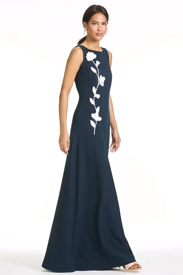 Sachin & Babi Embroidered Denee Gown