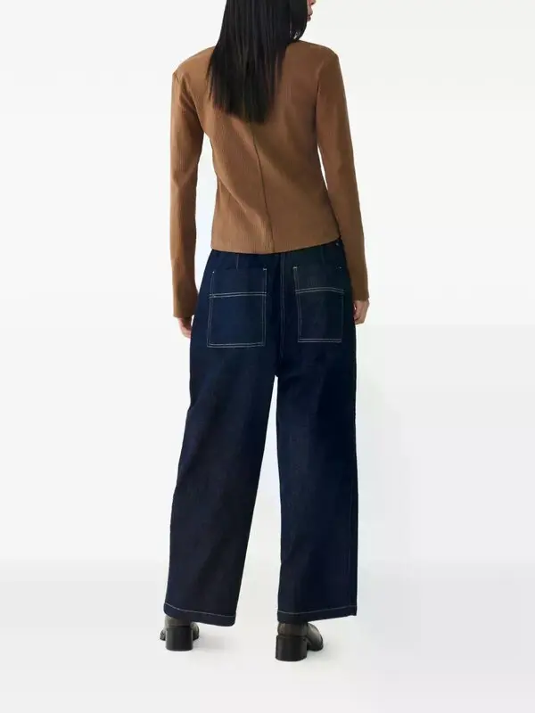 STUDIO TOMBOY Contrast-stitching Jeans - Blue