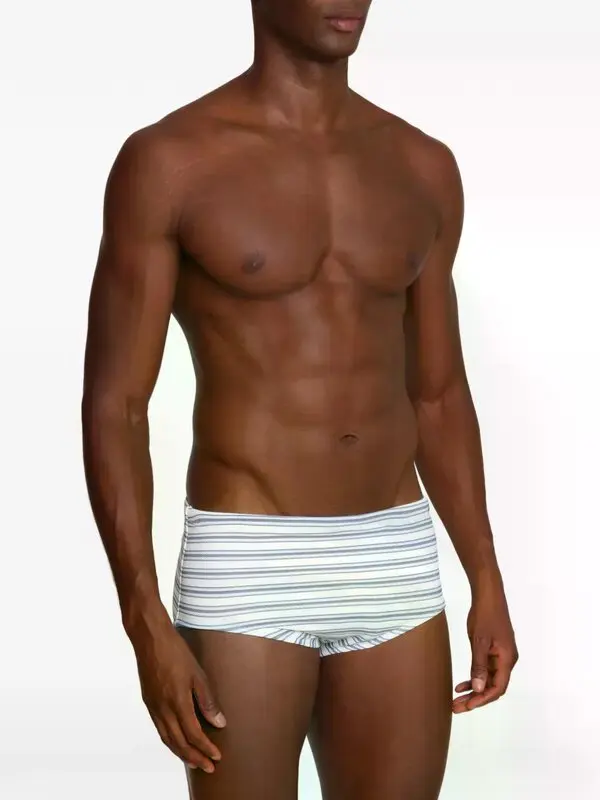 AMIR SLAMA Striped Swimming Trunks