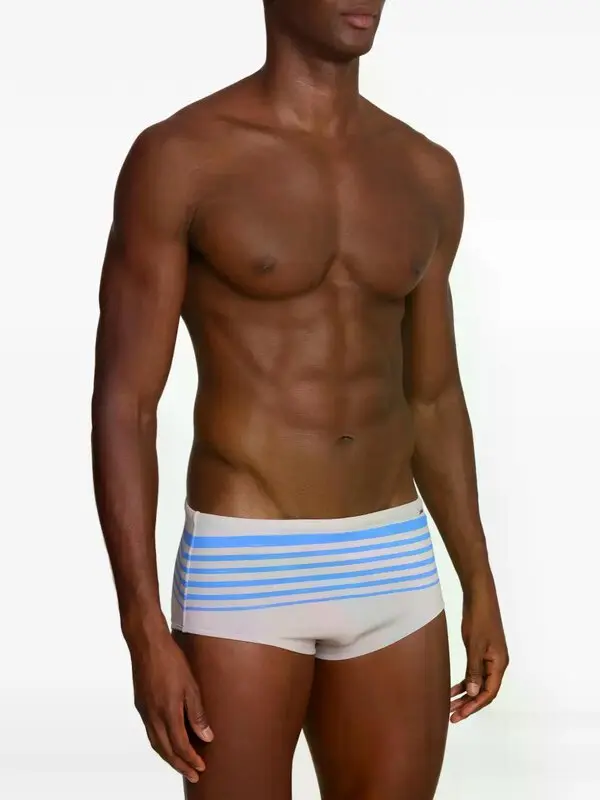 AMIR SLAMA Striped Swimming Trunks