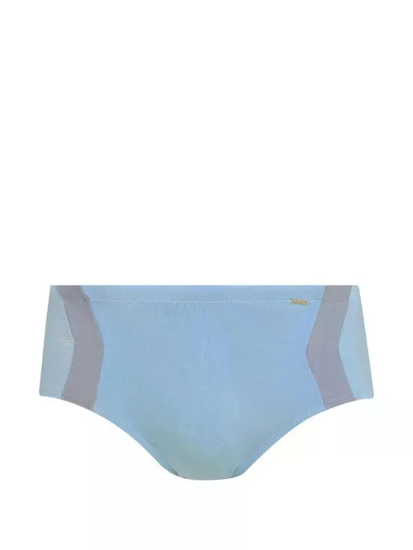 AMIR SLAMA Panelled Swimming Trunks - Blue