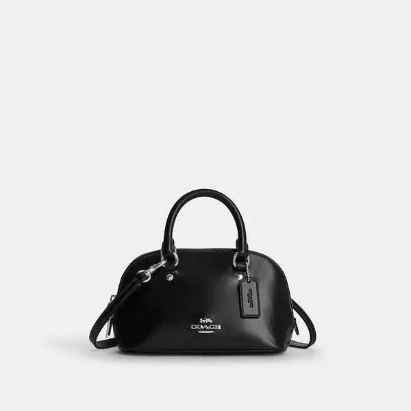 COACH OUTLET Coach Lara Mini Satchel Bag - Silver/black