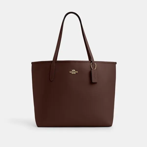 COACH OUTLET City Tote Bag - Gold/maple