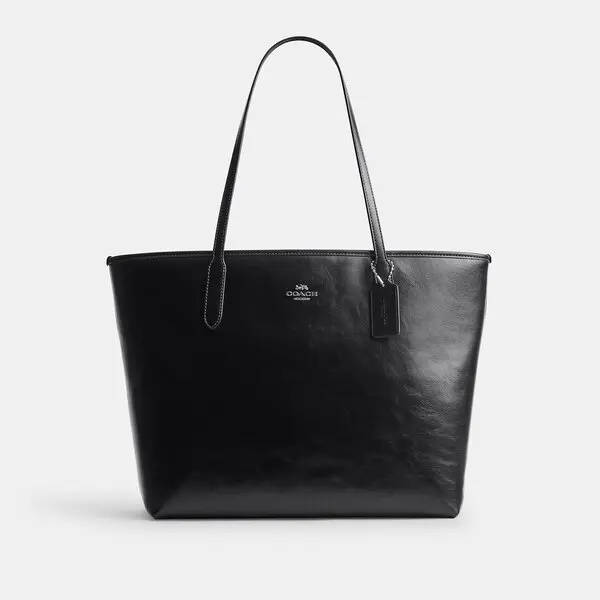 COACH OUTLET City Tote Bag - Silver/black