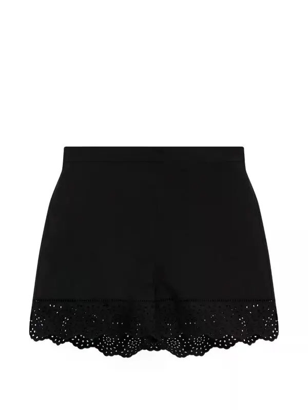 BY MALENE BIRGER Lace-trim Mini Shorts - Black