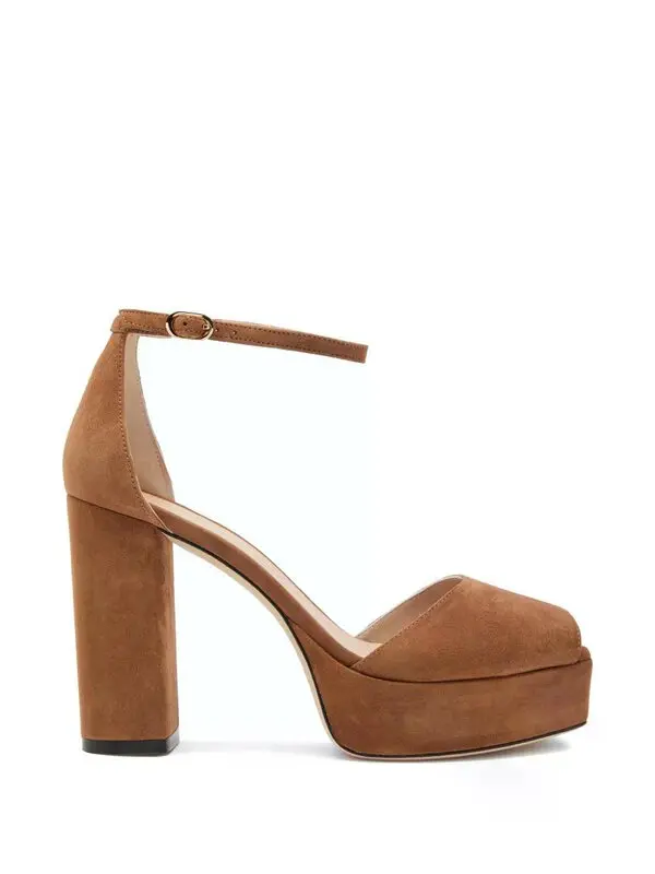 STUART WEITZMAN Sabrina Platform Sandals - Brown