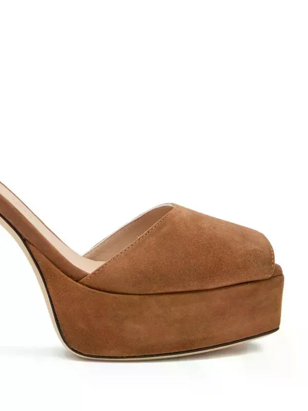 STUART WEITZMAN Sabrina Platform Sandals - Brown