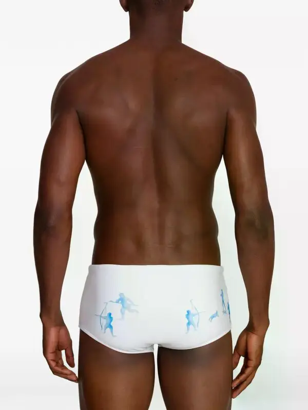 AMIR SLAMA Parrot-print Swimming Trunks