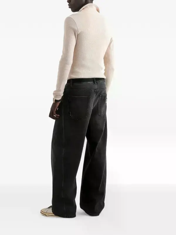 Dolce & Gabbana Lace-up Ribbed Top