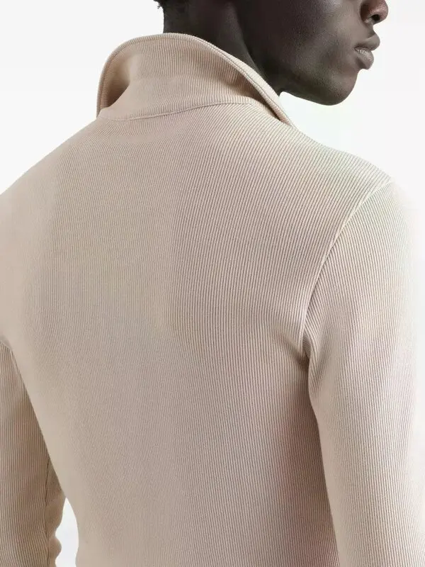 Dolce & Gabbana Lace-up Ribbed Top