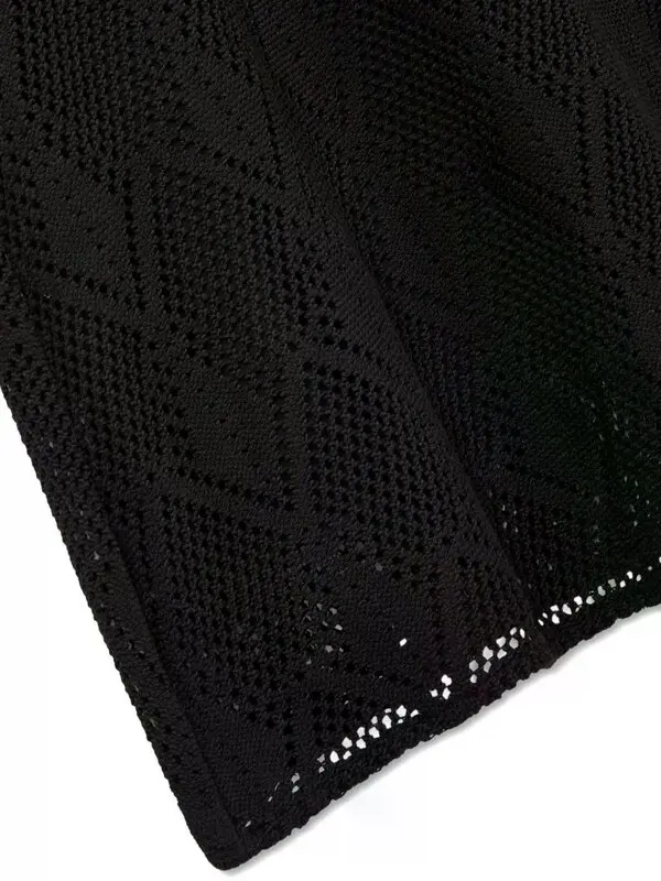 STUDIO TOMBOY Crochet High-neck Dress - Black