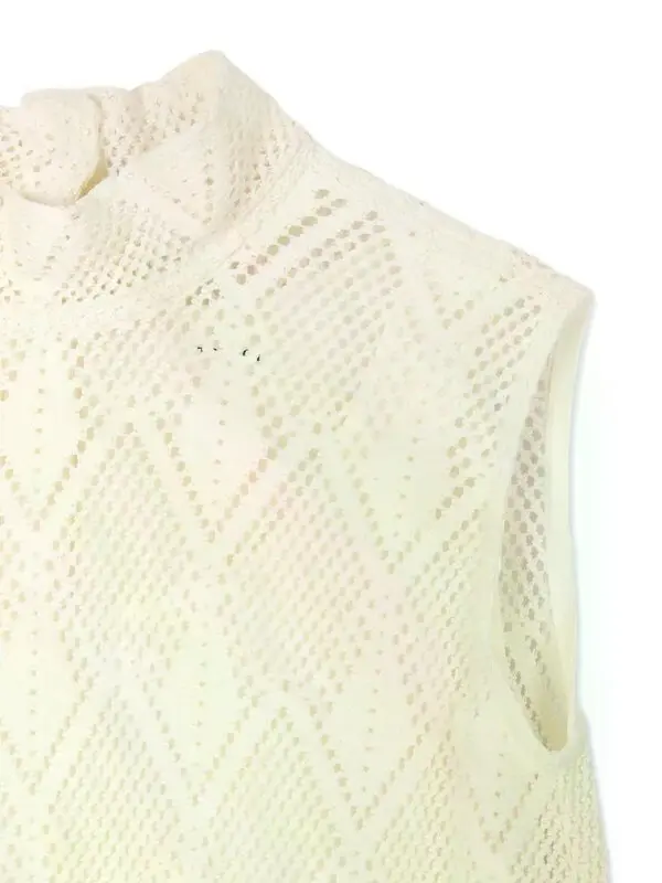 STUDIO TOMBOY Crochet Knit Sleeveless Dress