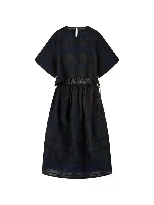 STUDIO TOMBOY Semi-sheer Tiered Dress