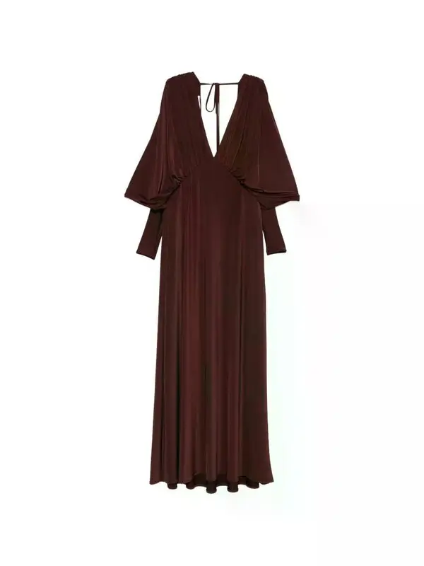 Raquel Diniz Long-sleeve Maxi Dress - Purple