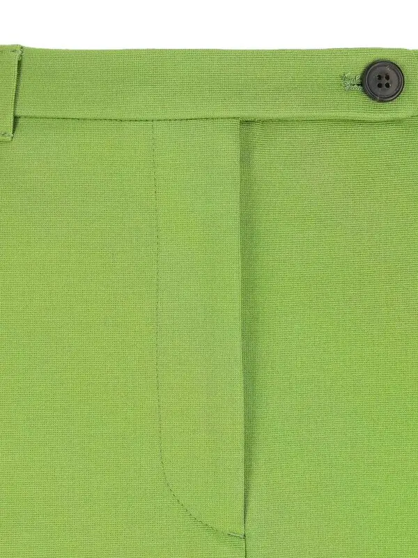 Miu Miu Milano Rib Knit Miniskirt - Green