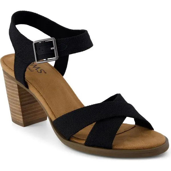 Toms Majorca Ankle Strap Sandal - Black