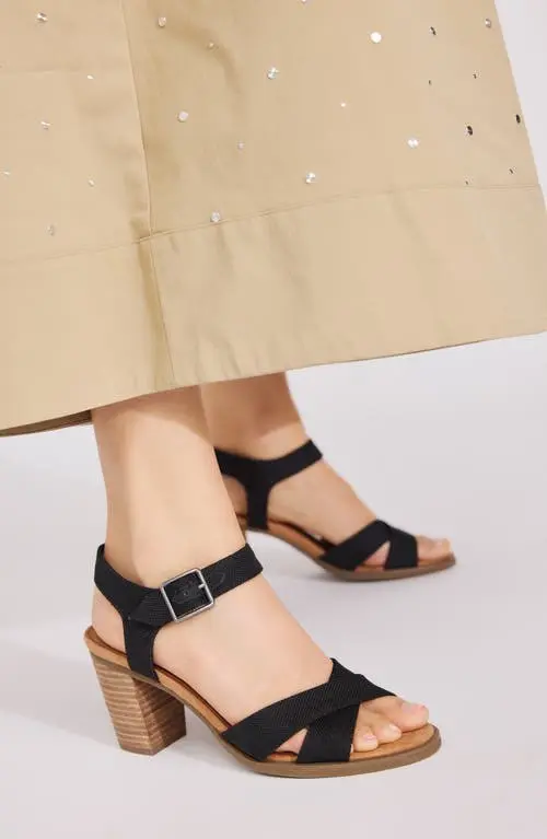 Toms Majorca Ankle Strap Sandal - Black