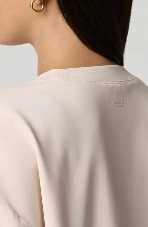 FLORENCE BY MILLS Oversized Sport Sheen Crewneck Sweatshirt - Quartz