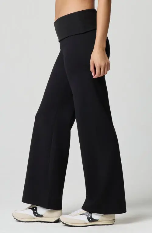 FLORENCE BY MILLS Sport Sheen Foldover Pants - Black