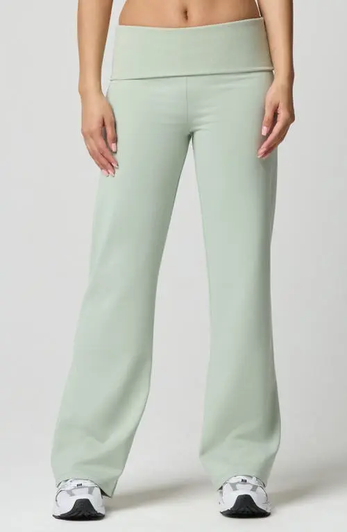 FLORENCE BY MILLS Sport Sheen Foldover Pants - Desert Sage
