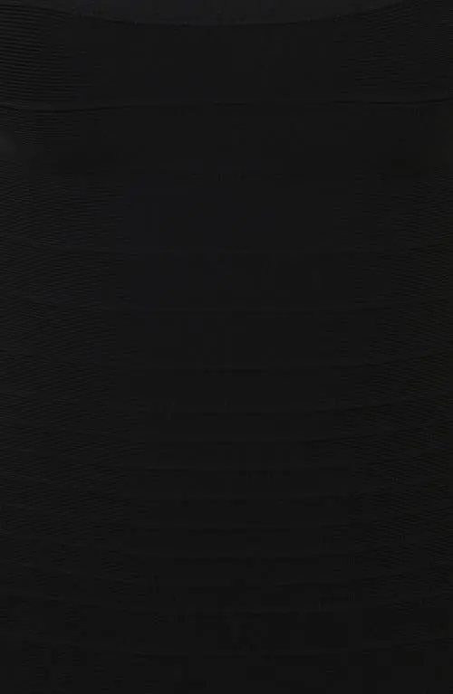 House Of Cb The Body Bandage Top - Black