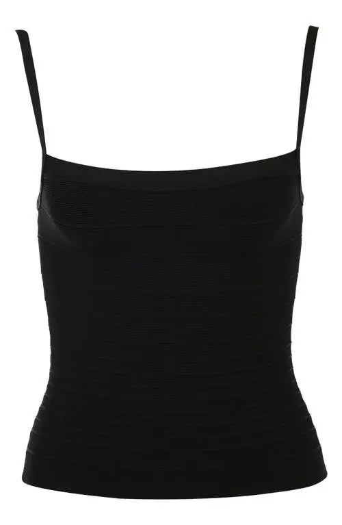 House Of Cb The Body Bandage Top - Black