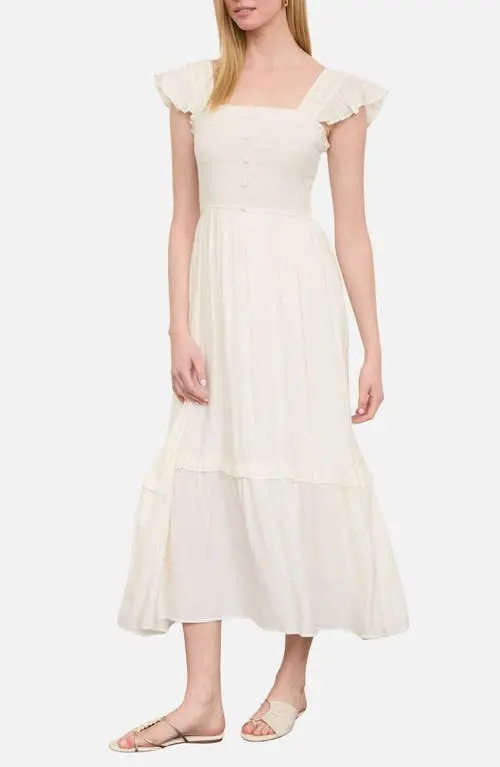 BLU PEPPER Smocked Bodice Tiered Maxi Dress