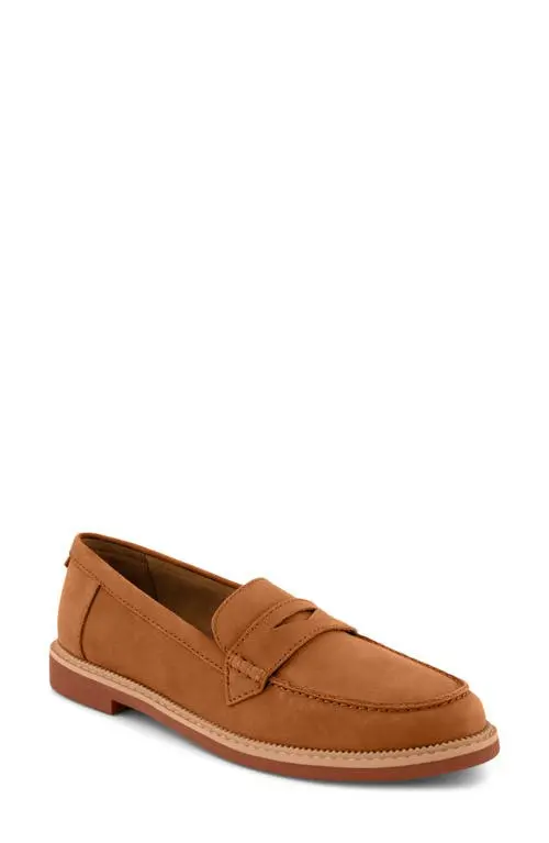 Toms Leather Penny Loafer - Medium Brown