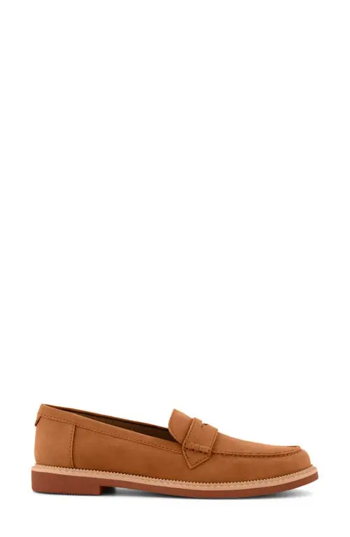 Toms Leather Penny Loafer - Medium Brown