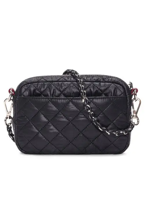 Mz Wallace Mini Crosby Quilted Nylon Crossbody Bag - Black