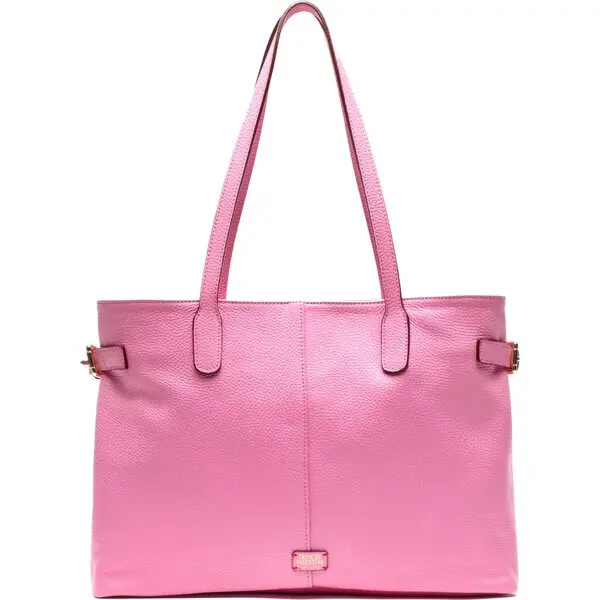 FRANCES VALENTINE Large Amalie Leather Tote - Pink