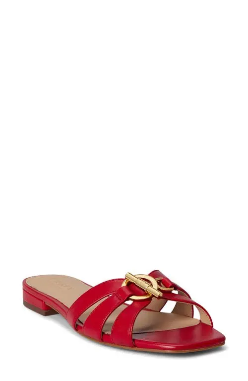 Ralph Lauren Blaike Slide Sandal - Festive Red