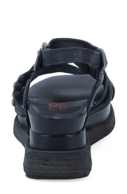 A.S.98 Lowman Platform Sandal - Black