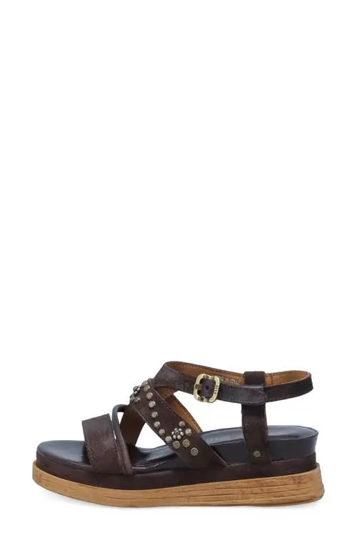 A.S.98 Lowman Platform Sandal - Brown