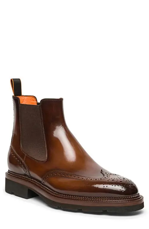 Santoni Kalama Wingtip Chelsea Boots