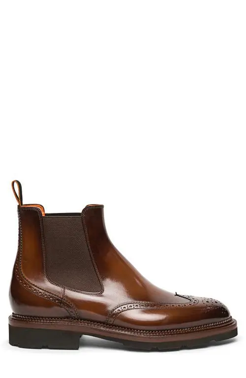 Santoni Kalama Wingtip Chelsea Boots