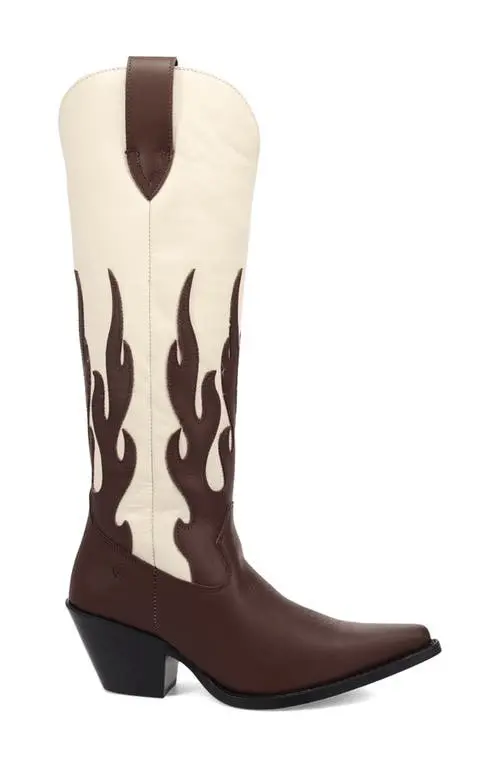 DINGO Burnin' Love Knee High Western Boot - Brown