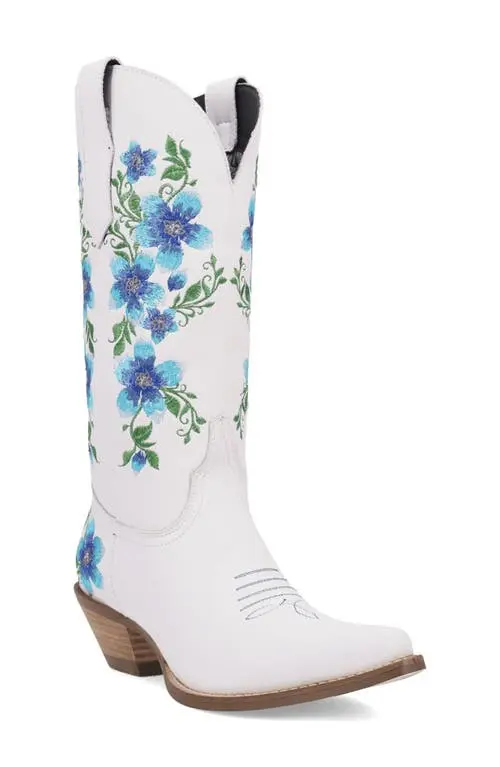 DINGO Posie Knee High Western Boot - Blue