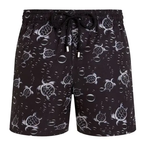 Vilebrequin Micro-perforated Ultra-light Packable Swim Shorts - Black