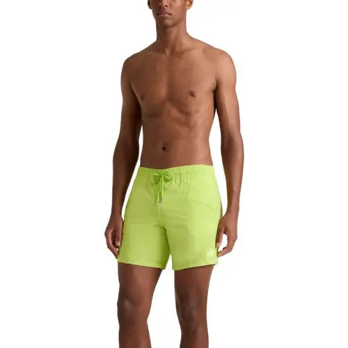 Vilebrequin Moorea Water-reactive Hypnoctopus Swim Shorts - Acid Lime