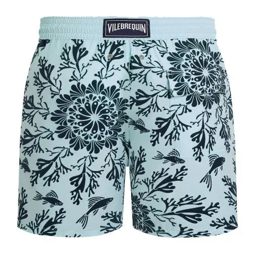 Vilebrequin Moorea Flocked Coral Mandala Swim Shorts - Oxygen