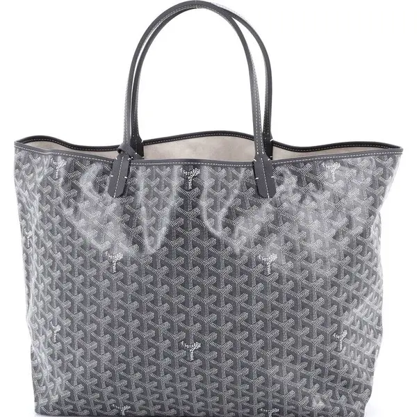 Goyard Saint Louis Gm Tote Coated Canvas - Gray