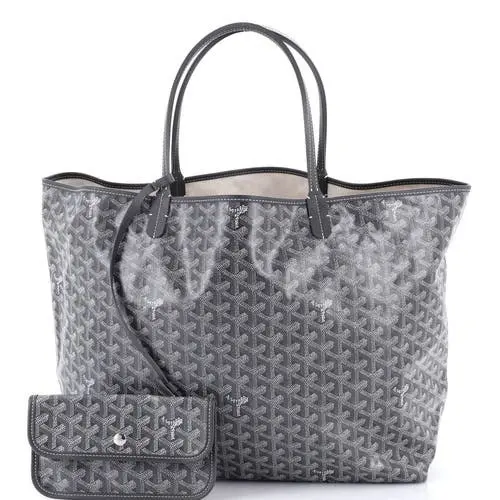 Goyard Saint Louis Tote Coated Canvas Gm - Grey