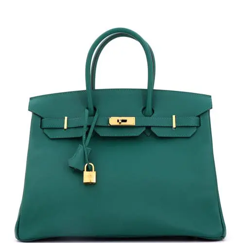 Hermès Birkin Handbag Green Epsom With Gold Hardware - Malachite