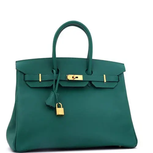 Hermès Birkin Handbag Green Epsom With Gold Hardware - Malachite