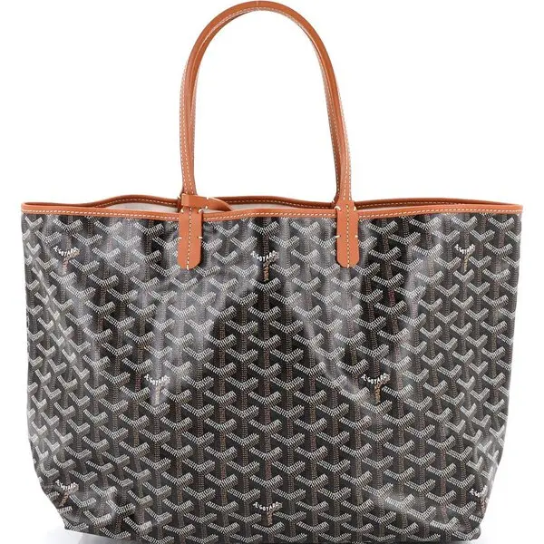 Goyard Saint Louis Tote Coated Canvas Pm - Brown