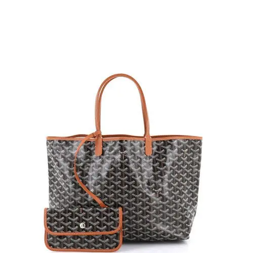 Goyard Saint Louis Tote Coated Canvas Pm - Brown
