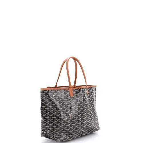 Goyard Saint Louis Tote Coated Canvas Pm - Brown