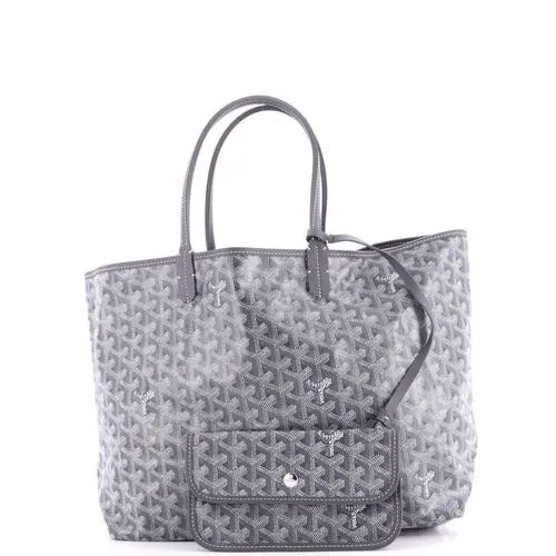 Goyard Saint Louis Tote Coated Canvas Pm - Grey
