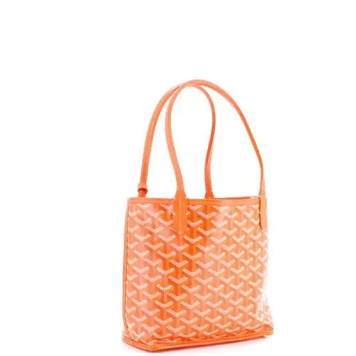 Goyard Anjou Reversible Tote Coated Canvas Mini - Orange